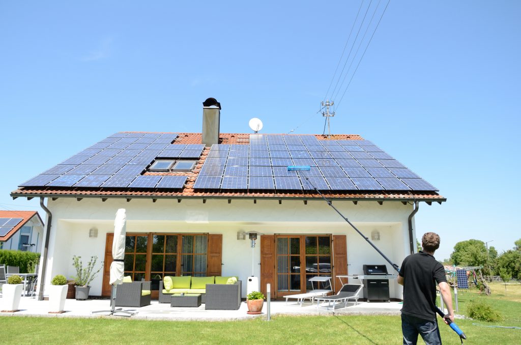 Solar Panel Cleaning System by Sola-Tecs : Blue Tongue Industries